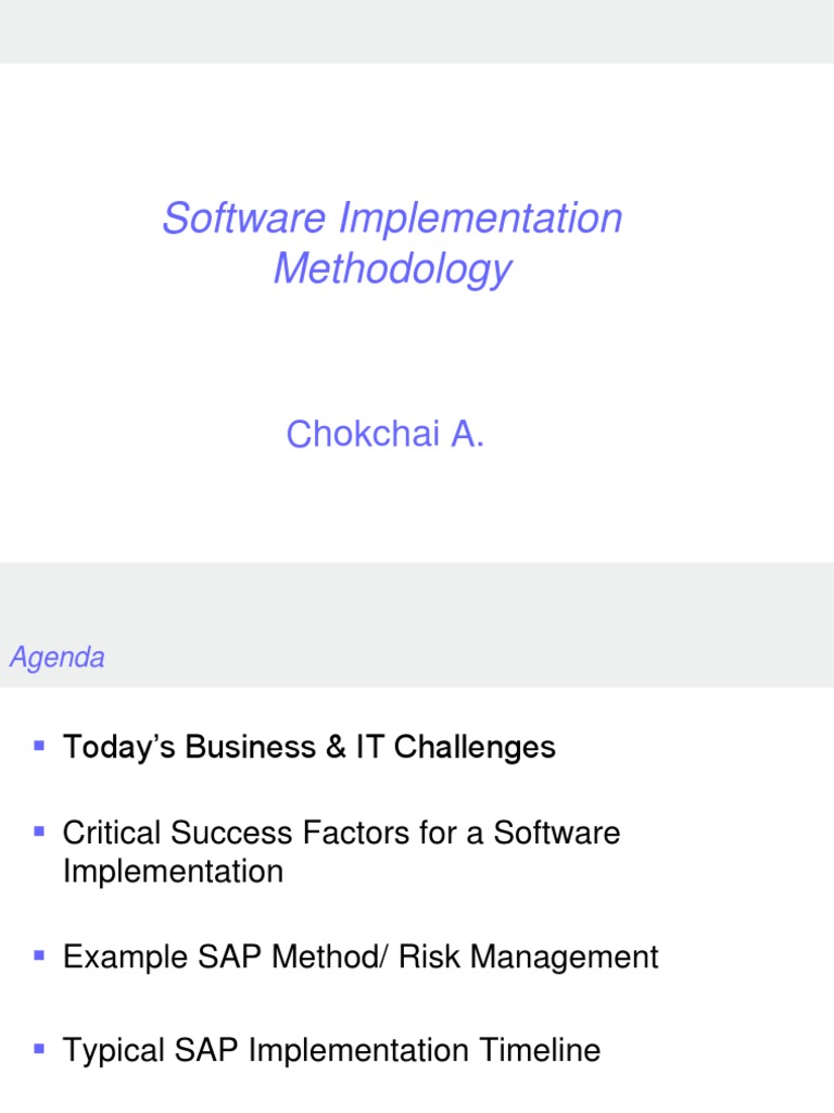 SAP Project Implimentation Model Process | PDF | Risk Management ... SAP Project Implimentation Model Process | PDF | Risk Management ...