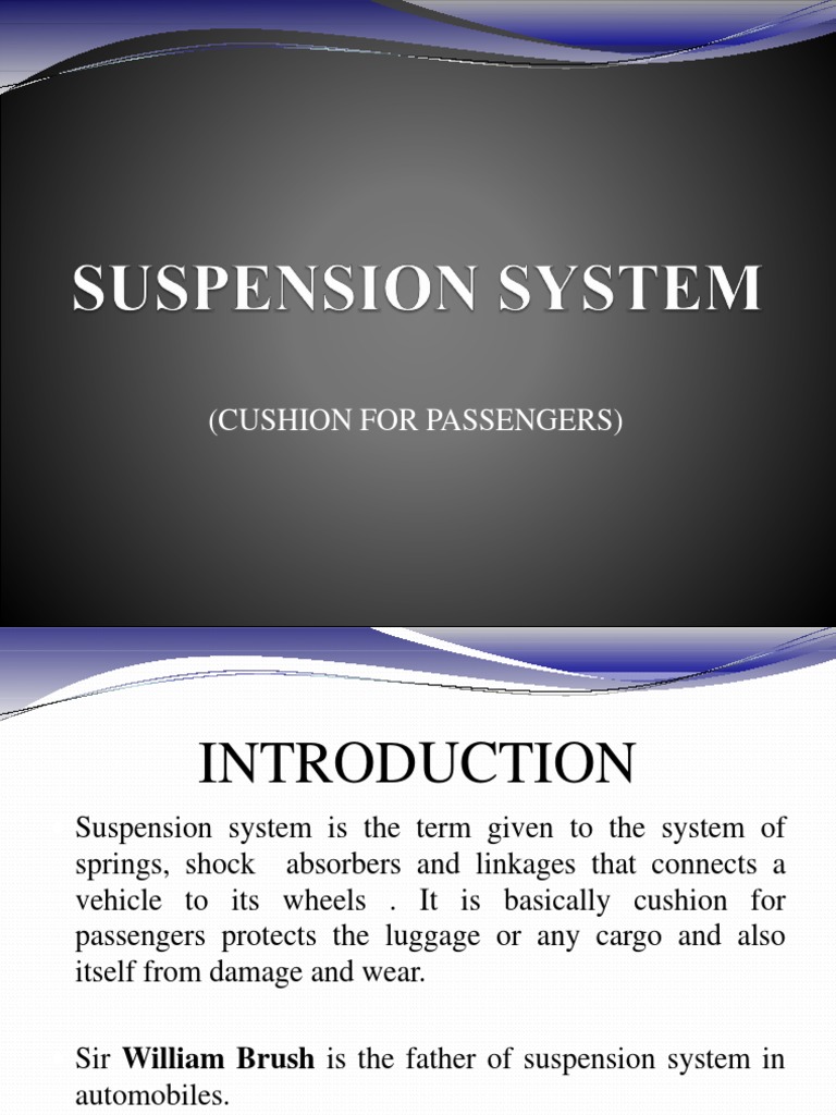 Suspenion System | PDF | Suspension (Vehicle) | Transportation Engineering