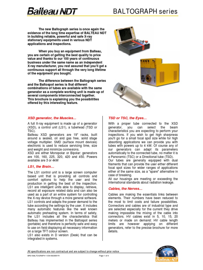 BALTOGRAPH Series: XSD Generator, The Muscles TSD or TSC, The Eyes ...