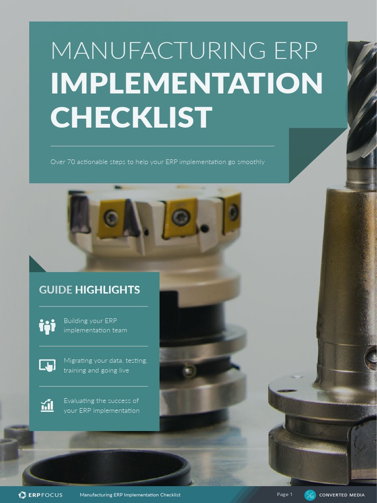 Manufacturing Erp Implementation Checklist PDF | PDF | Enterprise ...