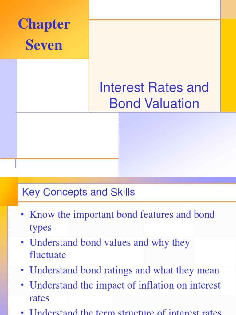 Seven: Interest Rates and Bond Valuation | PDF | Yield Curve | Bonds ...