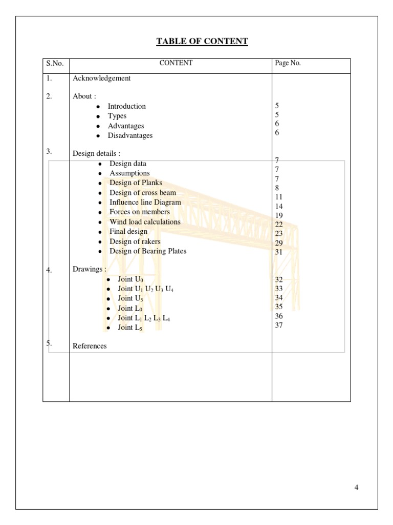Design of Foot Bridge | PDF | Truss | Bending