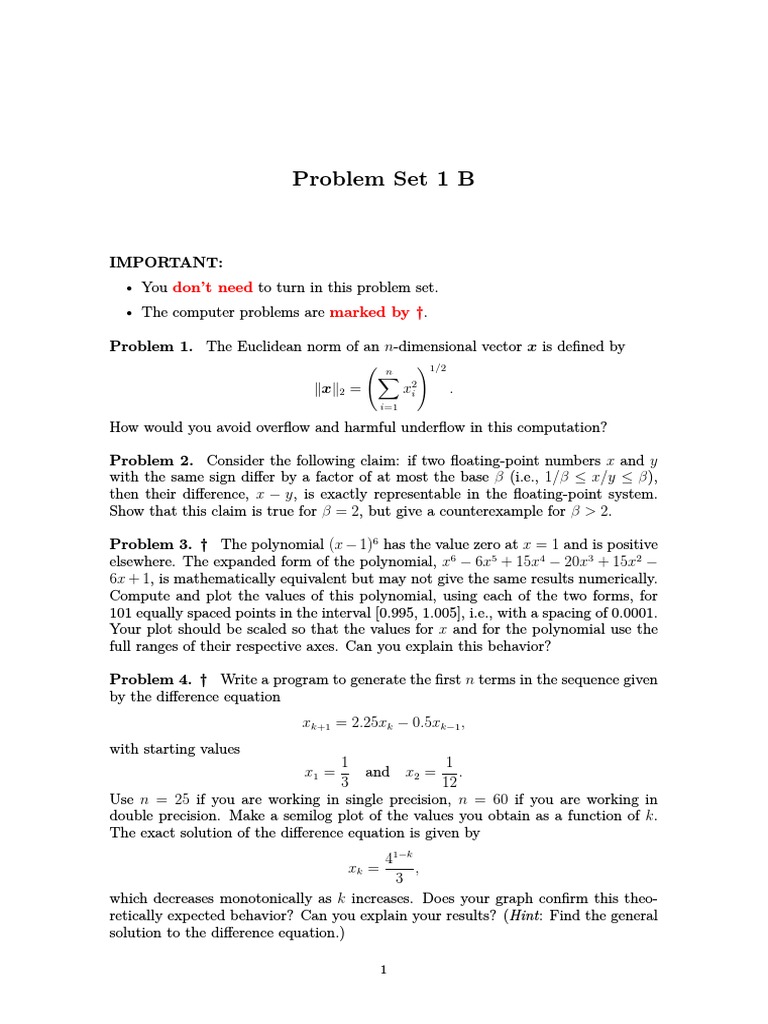 PS1B | PDF | Determinant | Matrix (Mathematics)