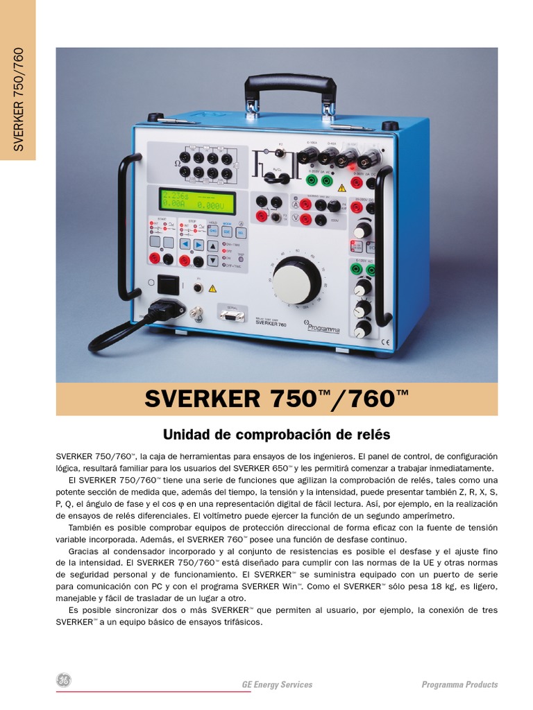 Sverker-750 Programma PDF | PDF | Relé | Corriente alterna