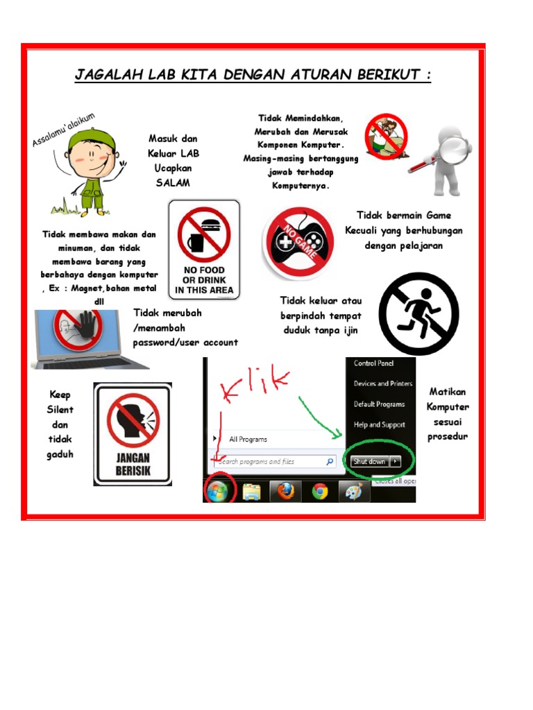 Lab Komputer Aturan Dasar | PDF