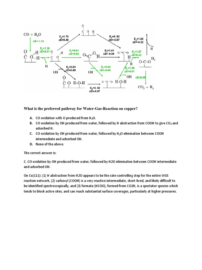 Water Gas Shift Mechanism | PDF