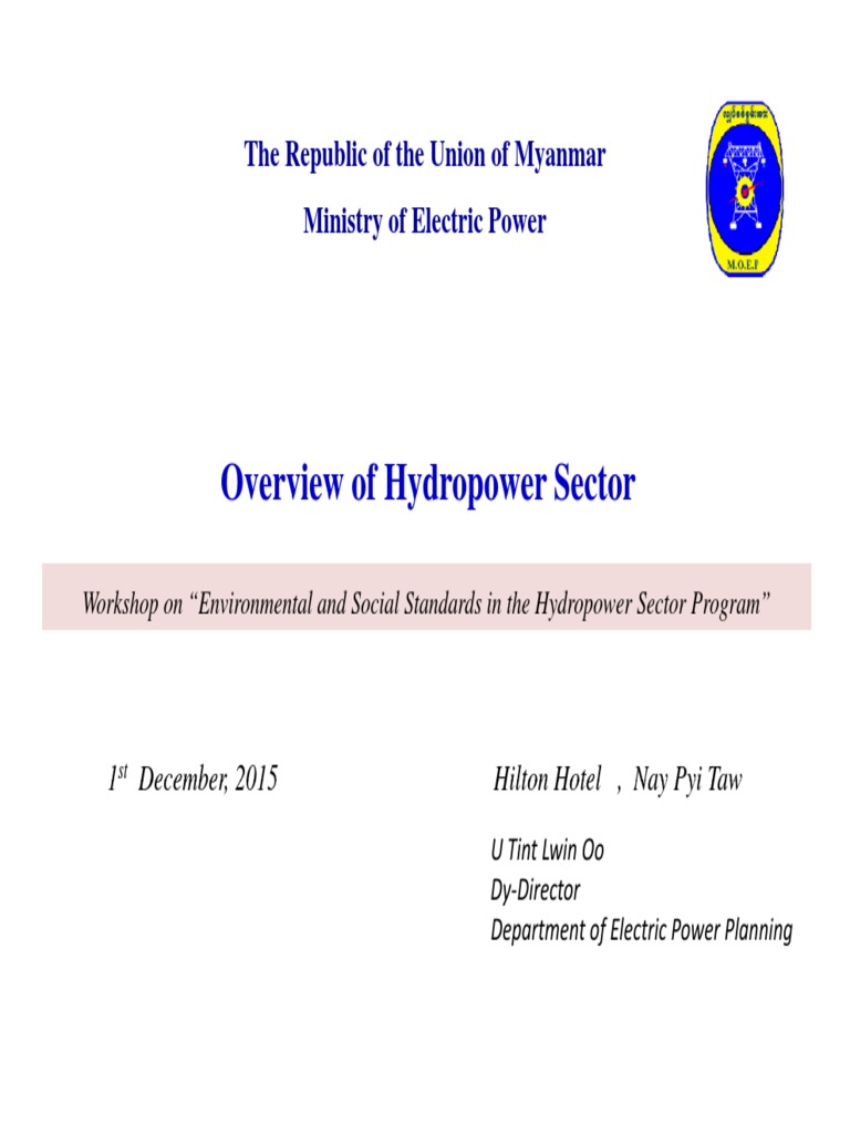 MOEP Overview of Hydropower Sector | PDF | Hydroelectricity | Fossil Fuel Power Station
