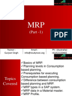 MRP Configuration Steps | PDF | Production And Manufacturing