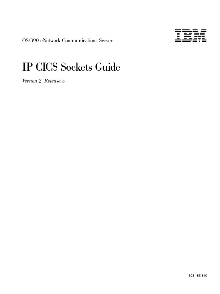 IP CICS Sockets Guide PDF | PDF | Network Socket | Domain Name System