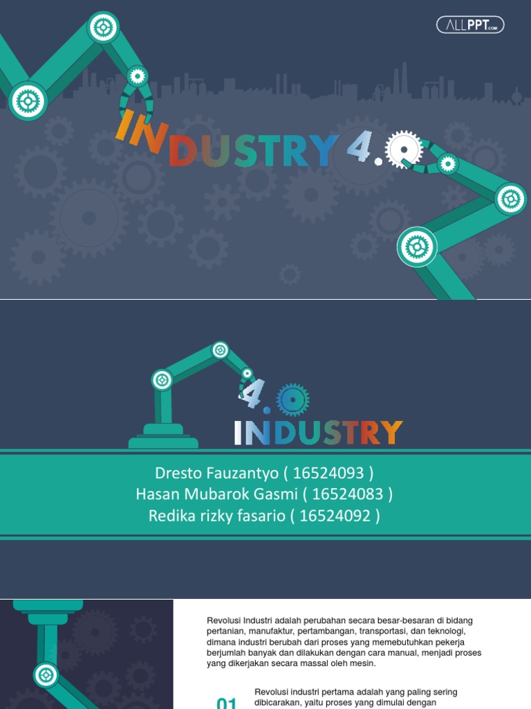 Industry 4.0 Revolution PowerPoint Templates | PDF