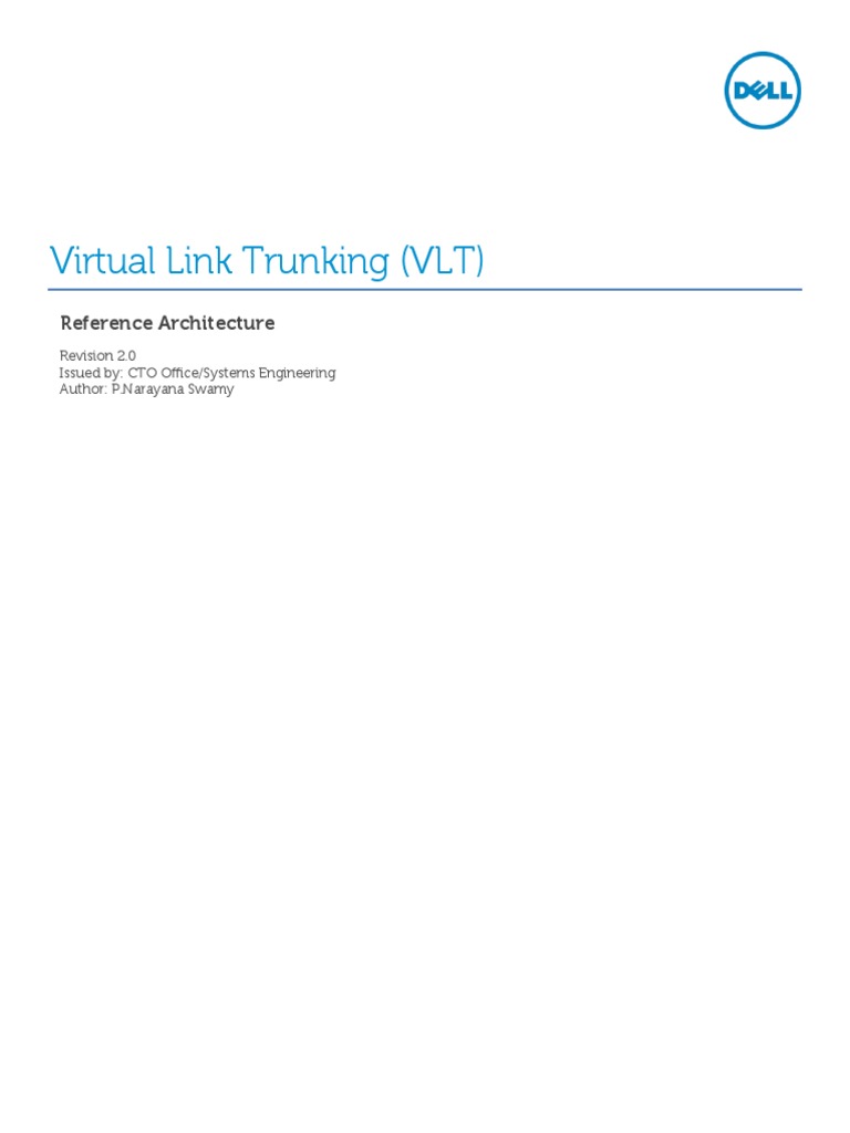 Virtual Link Trunking-Reference Architecture 2 0 - External PDF | PDF ...