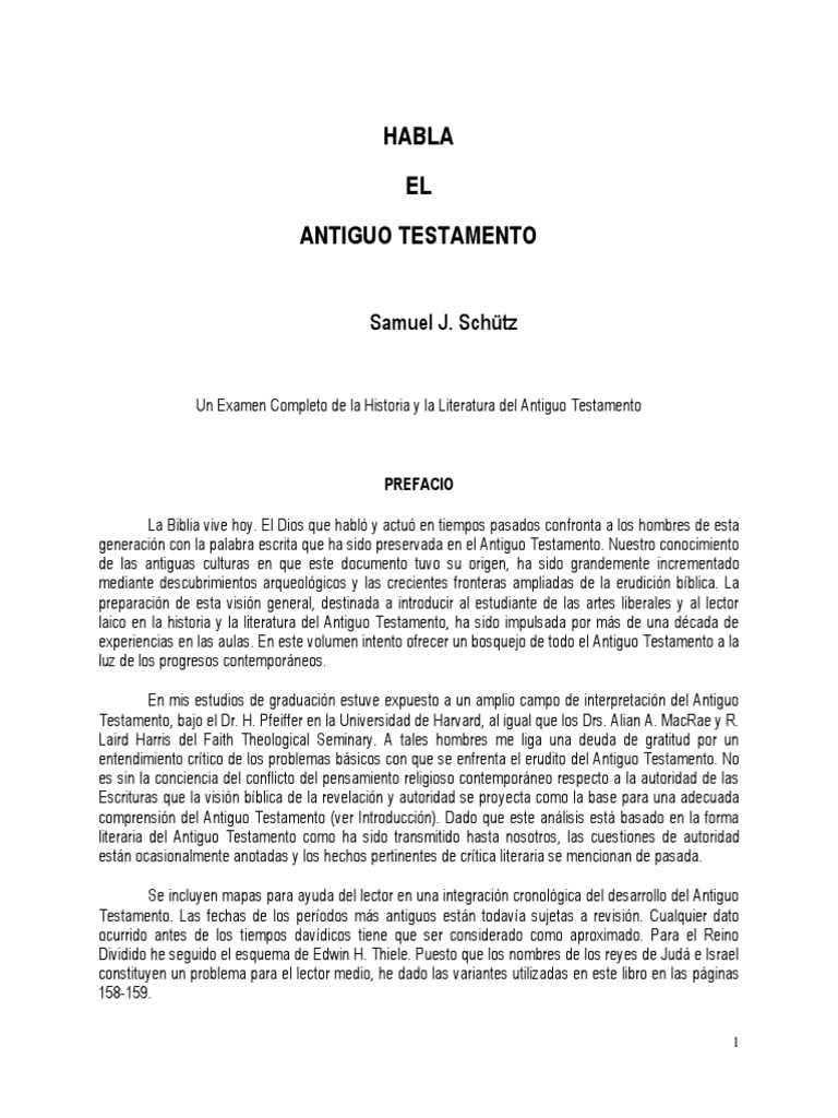 AT Samuel Schultz | PDF | Septuaginta | Biblia