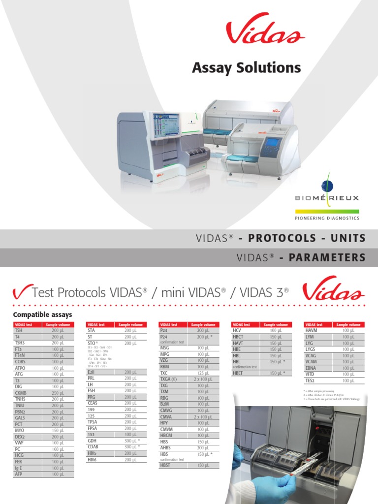 Vidas Assay Solutions PDF | PDF | Thyroid Stimulating Hormone ...