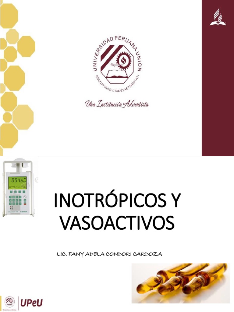Inotropicos y Vasoactivos | PDF | Hipertensión | Sistema cardiovascular
