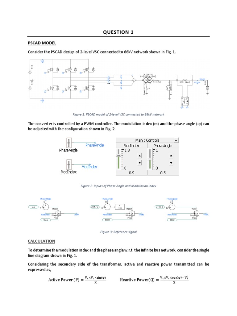 Pscad Model: Calculation | PDF | Electronics | Telecommunications ...