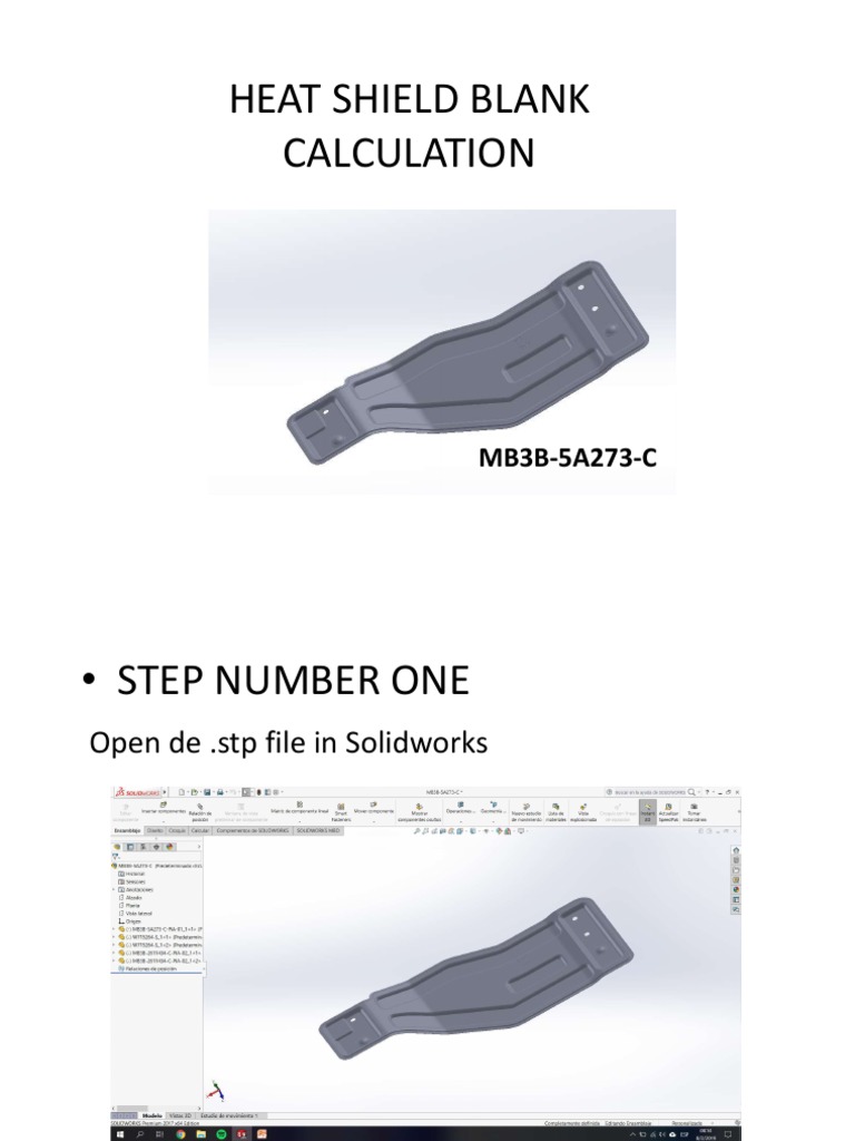 Blank Size Calculation Method With Solidworks | PDF