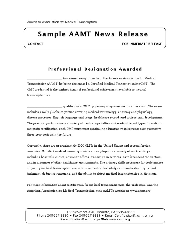 Sample CMT Certificate