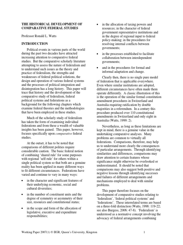 Appendix 1 Intergovernmental Relations in Federal Systems 28-10-2006 ...