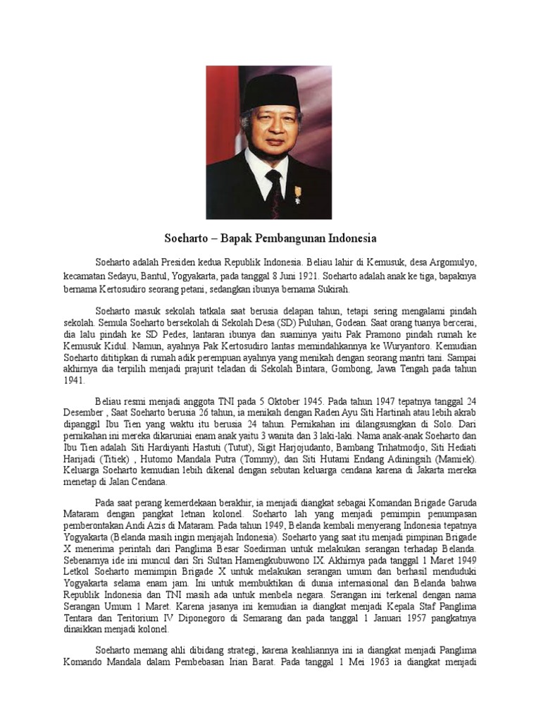 Biografi Soeharto | PDF