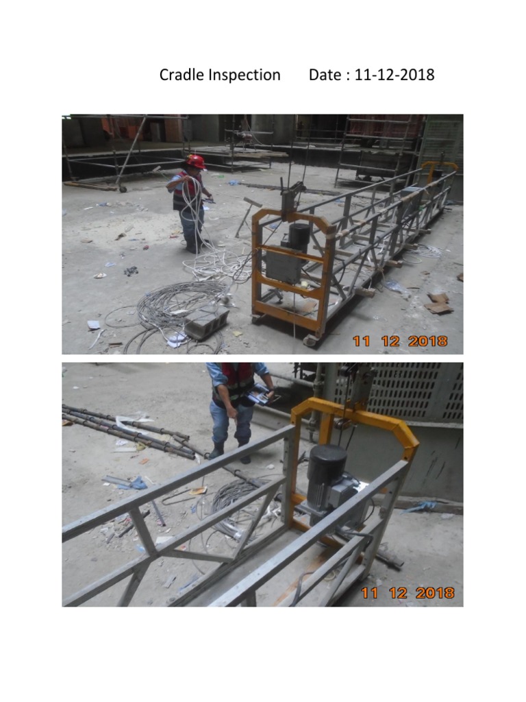 Cradle Inspection Date-12!12!18 | PDF