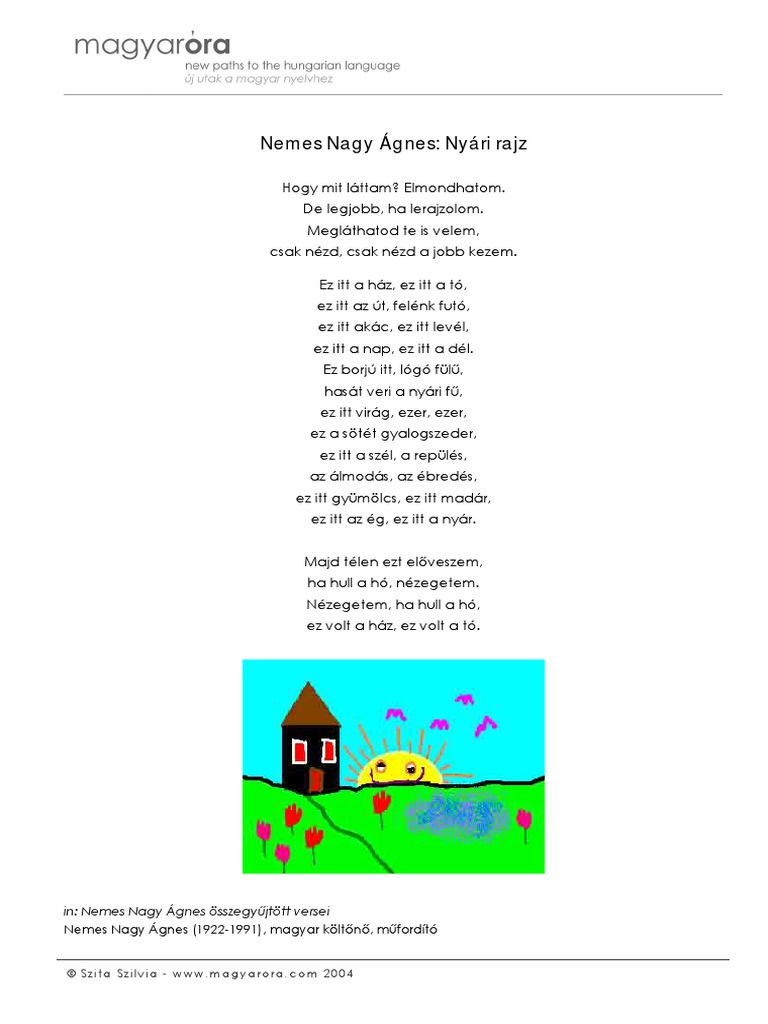 Nemes Nagy Nyari Rajz | PDF
