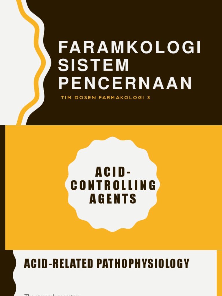 Farmakologi Sistem Pencernaan | PDF | Gastroenterology | Clinical Medicine