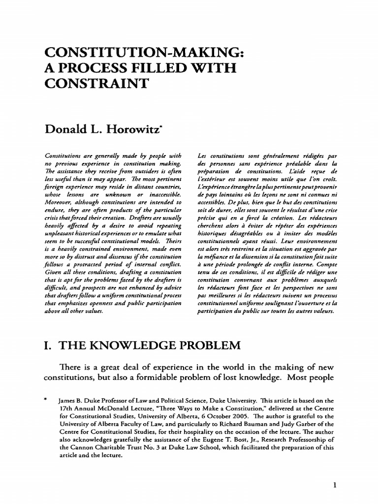 Horowitz PDF | Download Free PDF | United States Constitution | Iraq