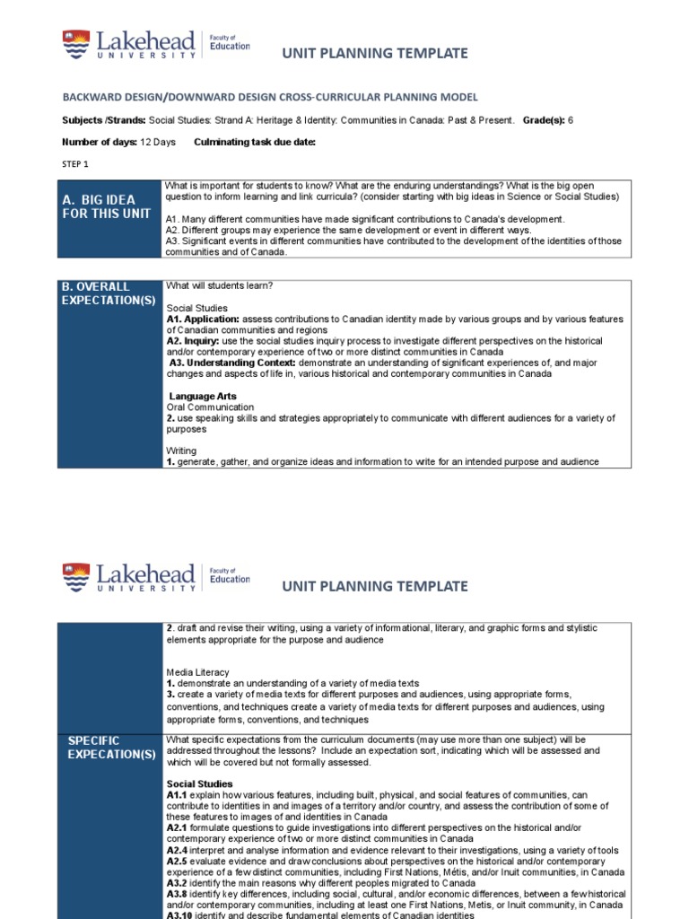 Backwards Design - Jessica W Maddison C | PDF | Educational Assessment ...