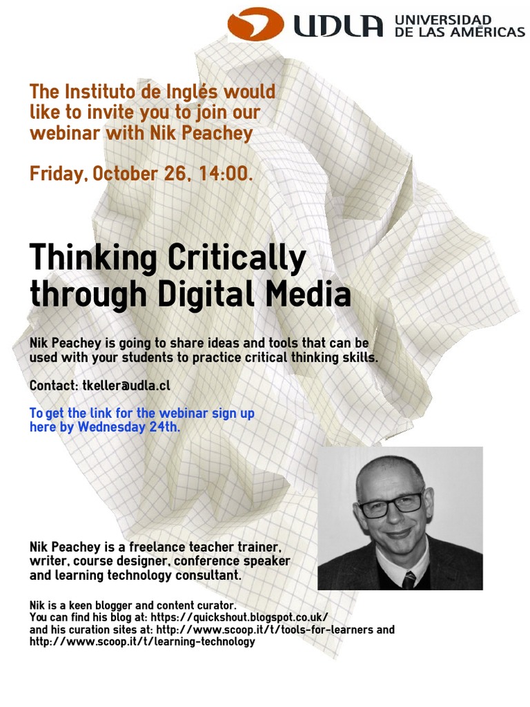 Critical Thinking Webinar with Nik Peachey | PDF | World Wide Web ...