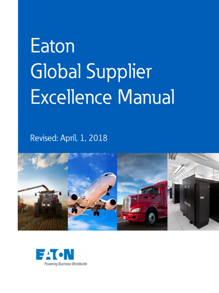Eaton Global Supplier Excellence Manual | PDF | Specification ...