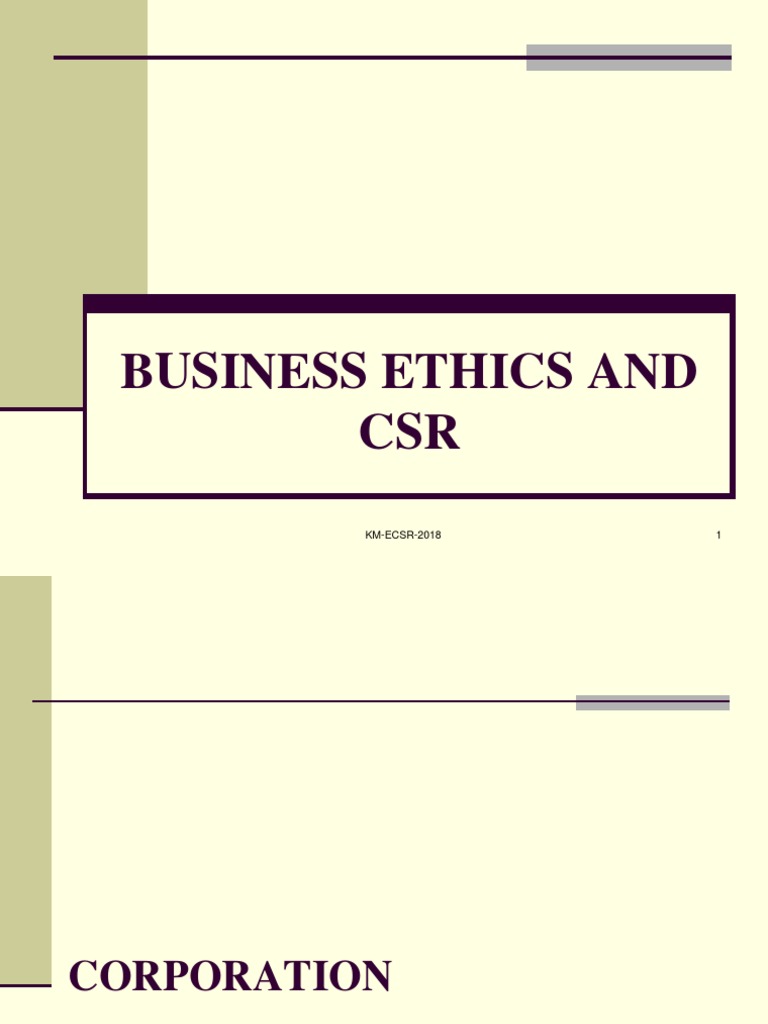 ECSR 2018 Oct Dec Final Sent | PDF | Corporate Social Responsibility ...