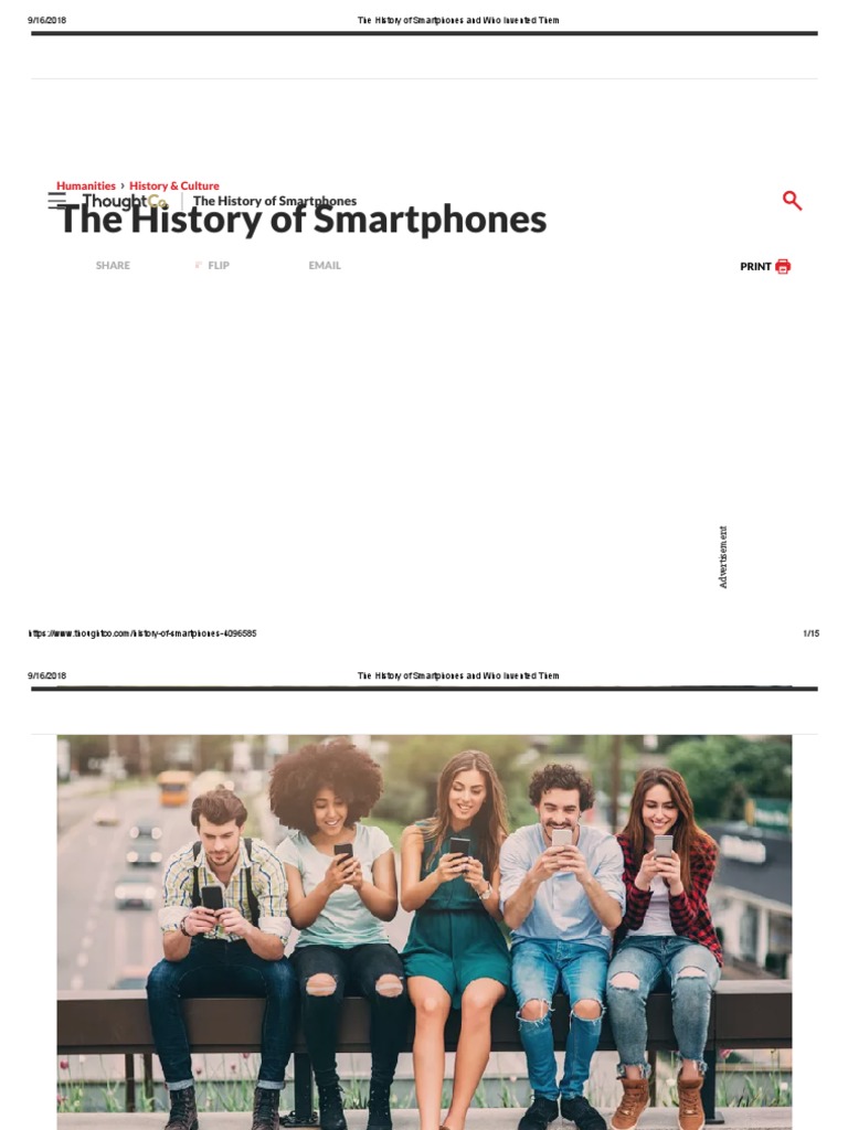 The History of Smartphones and Who Invented Them | PDF | Smartphone ...