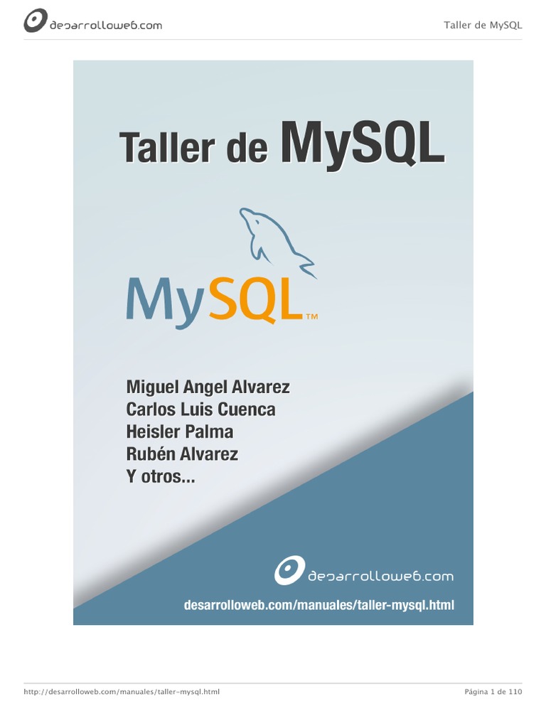 Taller Mysql PDF | PDF | Apoyo | SQL