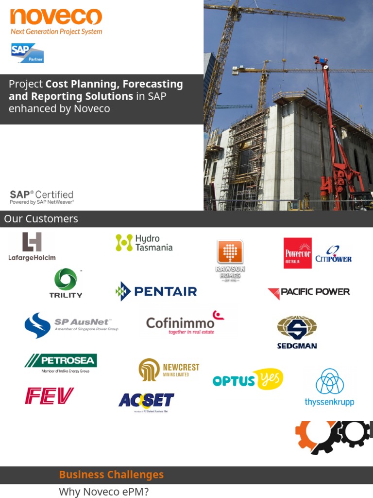 SAP Project Cost Forecasting with Noveco | PDF | Project Management ...