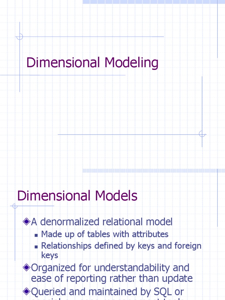 C 01 Dimensional Modeling | PDF | Data Warehouse | Relational Database