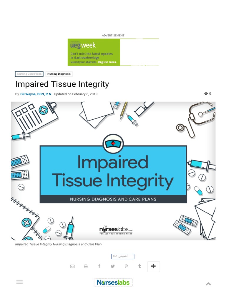 Impaired Tissue Integrity - Nursing Diagnosis & Care Plan PDF | PDF ...