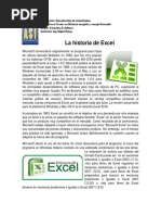 La Historia de Excel | PDF | Microsoft Excel | Microsoft
