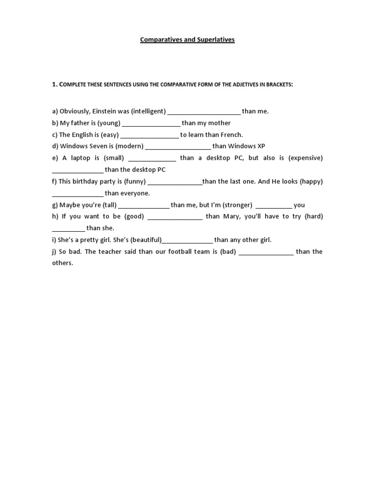 Mastering Comparatives and Superlatives | PDF