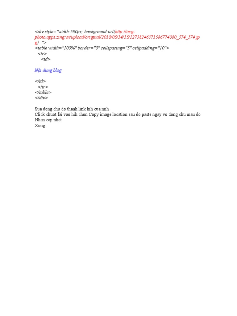 Cach Chen Theme Cho Blog Trog Zing Me | PDF