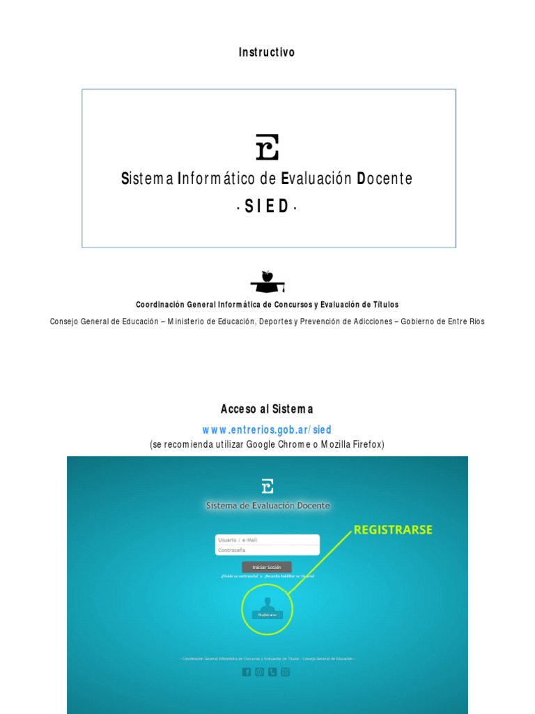 Instructivo Sied | PDF | Contraseña | Software