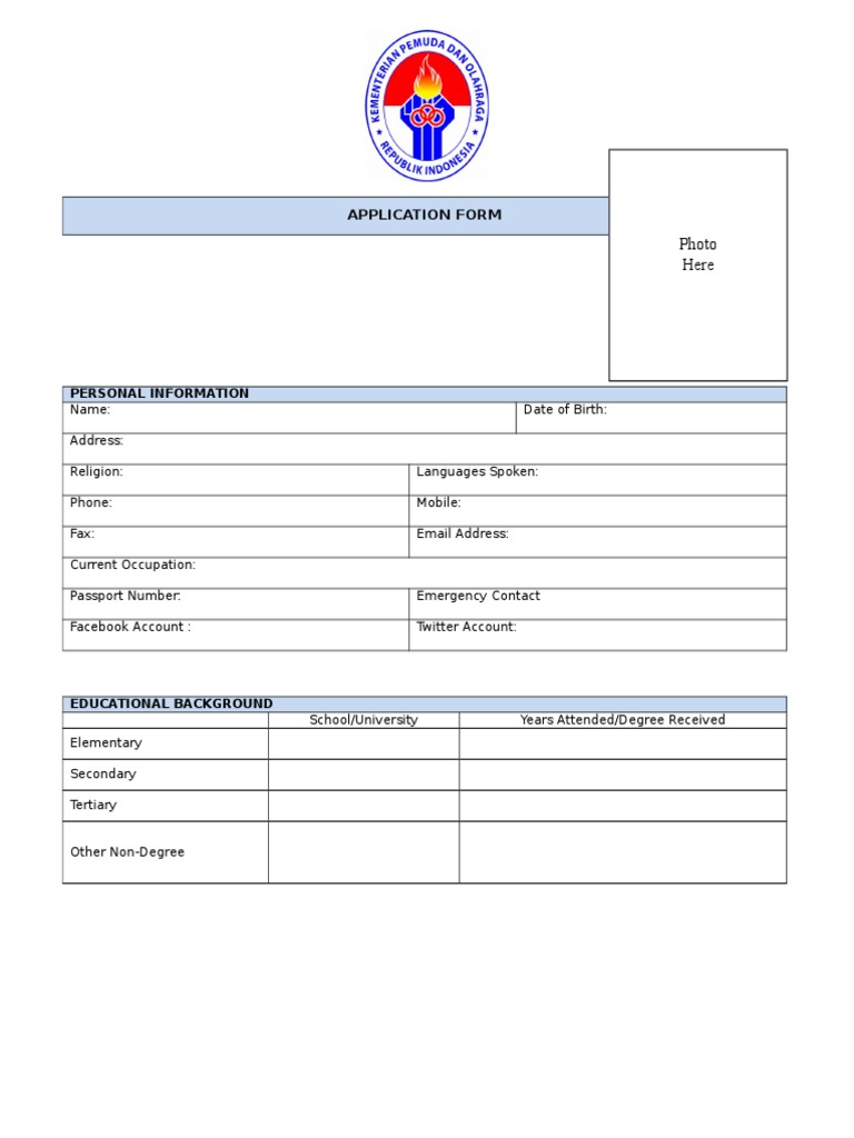 Aplication Form PPAN | PDF