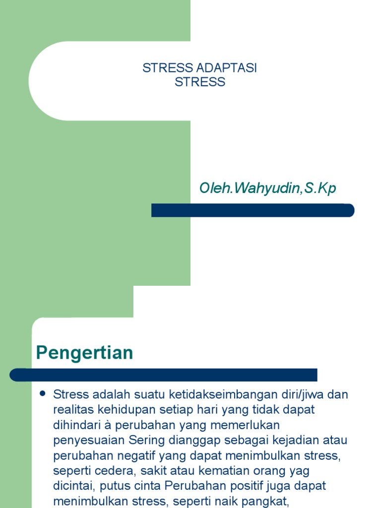 Stress Adaptasi | PDF