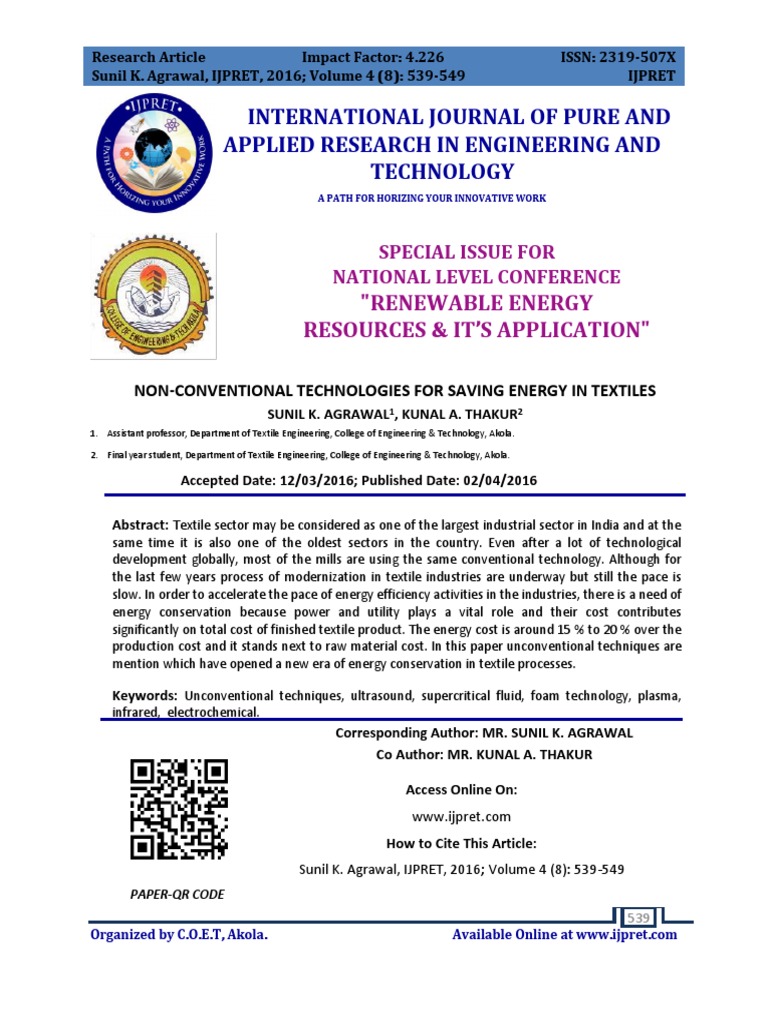 International Journal of Pure and Applied Research in Engineering and ...