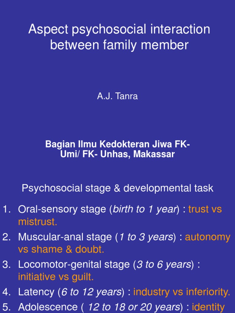 Aspect Psychosocial Interaction Between Family Member | PDF