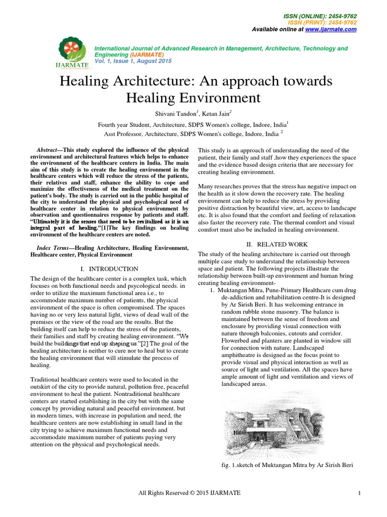 healing through architecture | Built Environment | Health Care