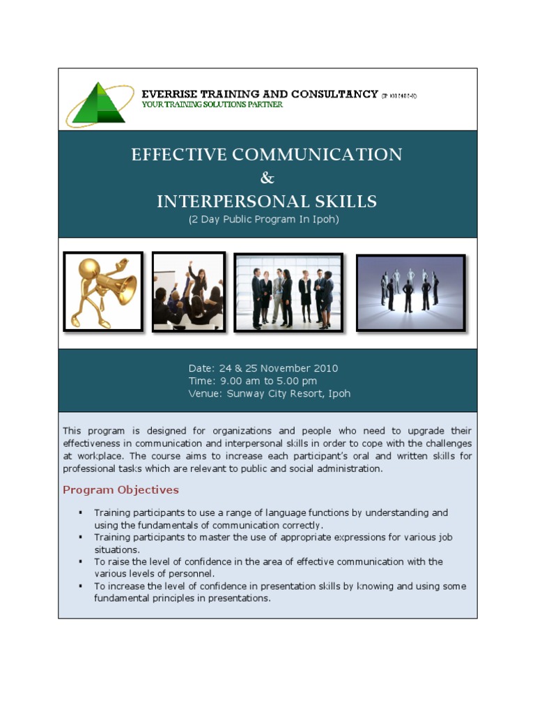 Effective Communication & Interpersonal Skills | PDF | Social Skills ...