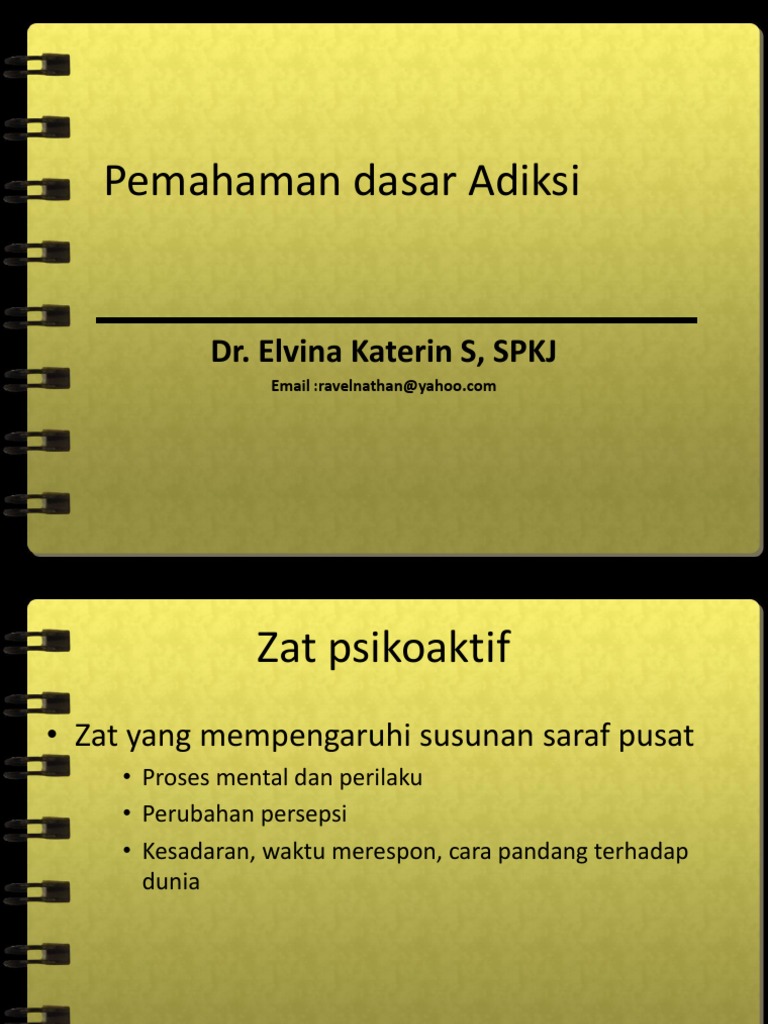 Pemahaman Dasar Adiksi | PDF