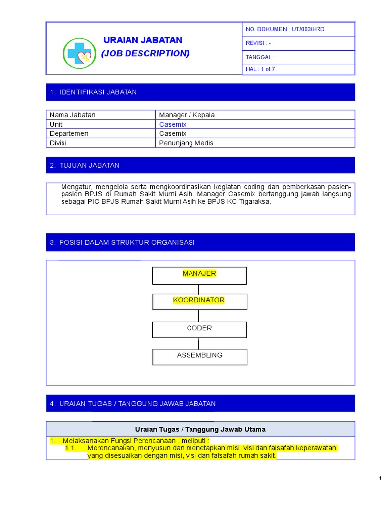 Format Job Desk | PDF