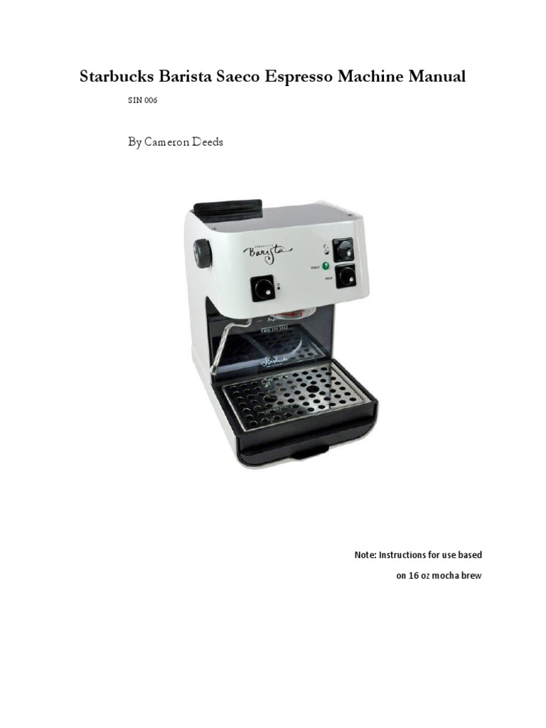 Espresso Instructions | PDF | Coffee | Drink