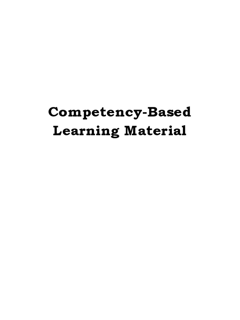 CBLM Cover | PDF